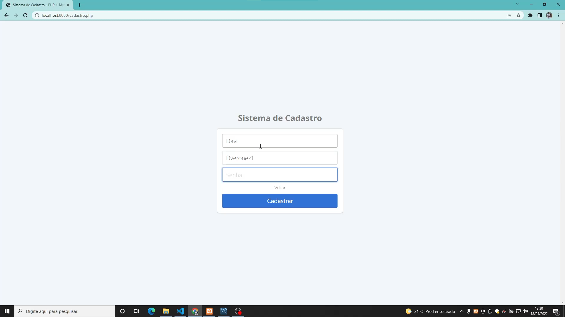 GitHub - Veronez1/Sistema-Login-e-Cadastro: Sistema de Login e Cadastro com PHP e Banco de dados ...