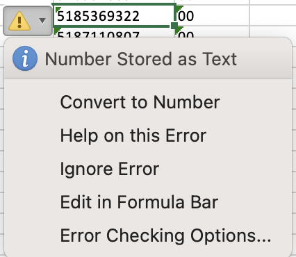 How to store bignumber without "number stored as text" error? · Issue #2017 · exceljs/exceljs ...