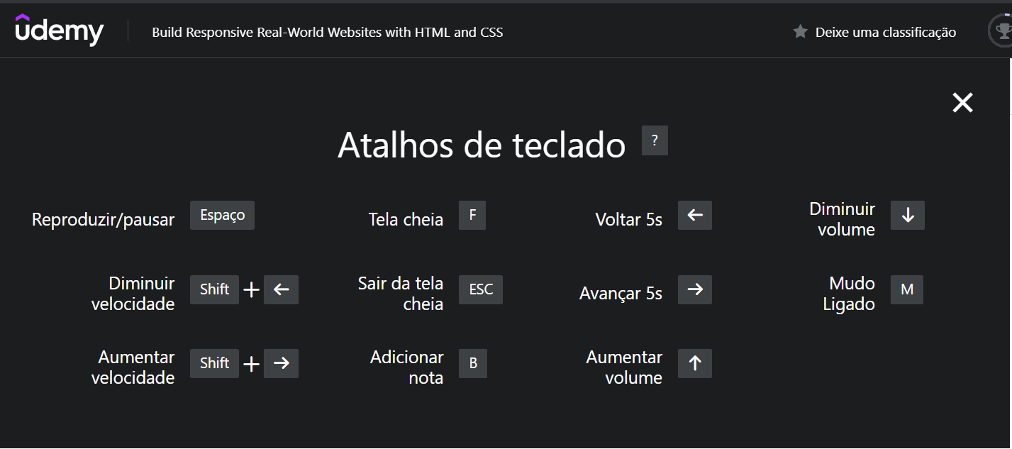 Teclas de atalho · Issue #507 · caelum/alura-funcionalidades · GitHub