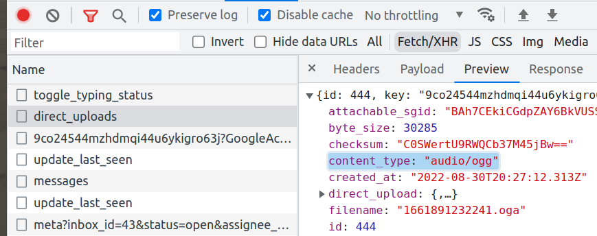 Wrong file type in message when cloud storage is true · Issue #5375 · chatwoot/chatwoot · GitHub