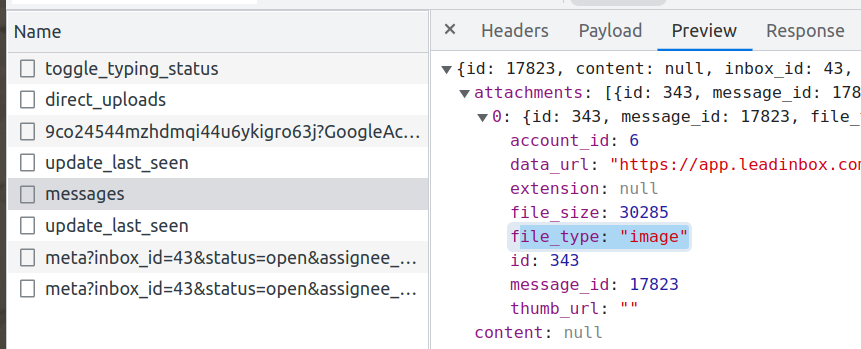 Wrong file type in message when cloud storage is true · Issue #5375 · chatwoot/chatwoot · GitHub