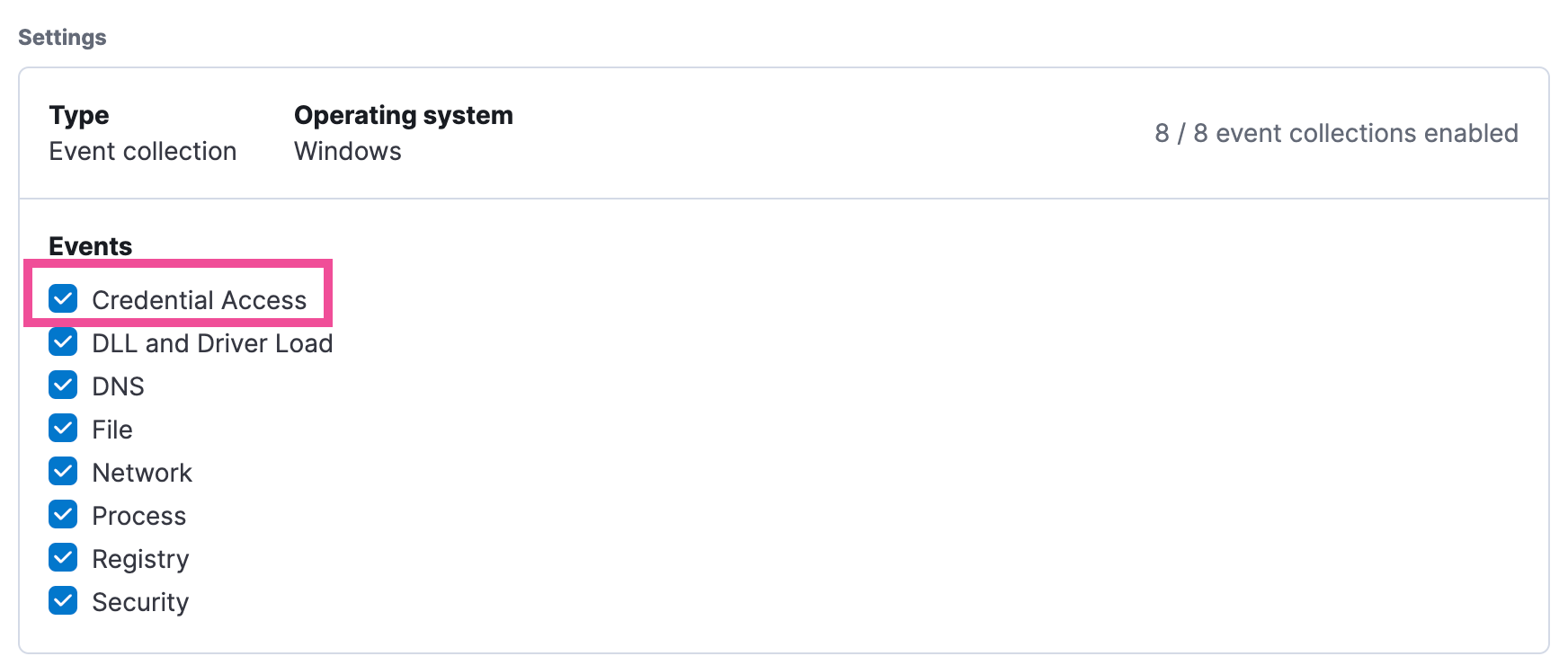 Credential Access Events in integration policy configuration · Issue ...