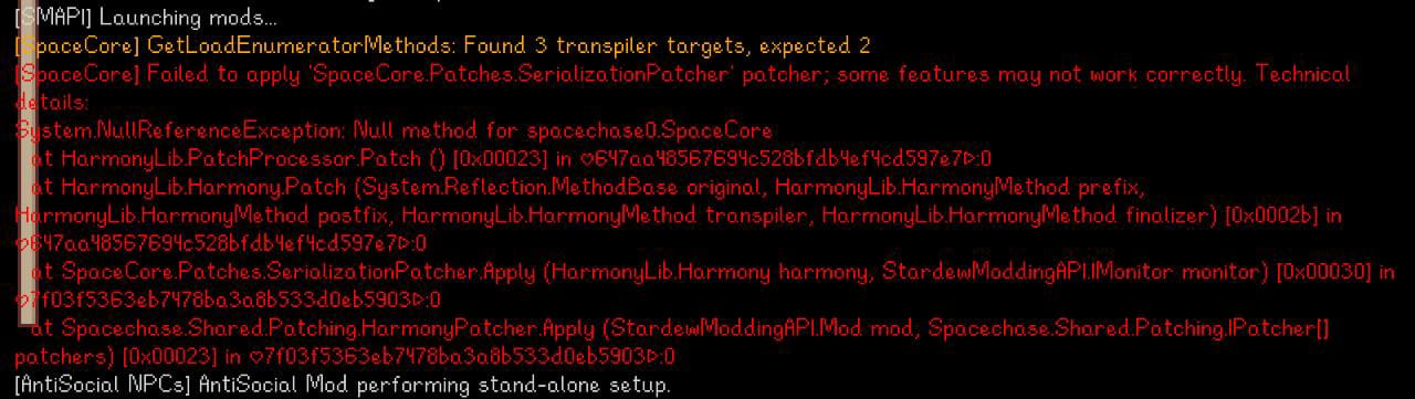 SpaceCore crash · Issue #429 · ZaneYork/SMAPI-Android-Installer · GitHub