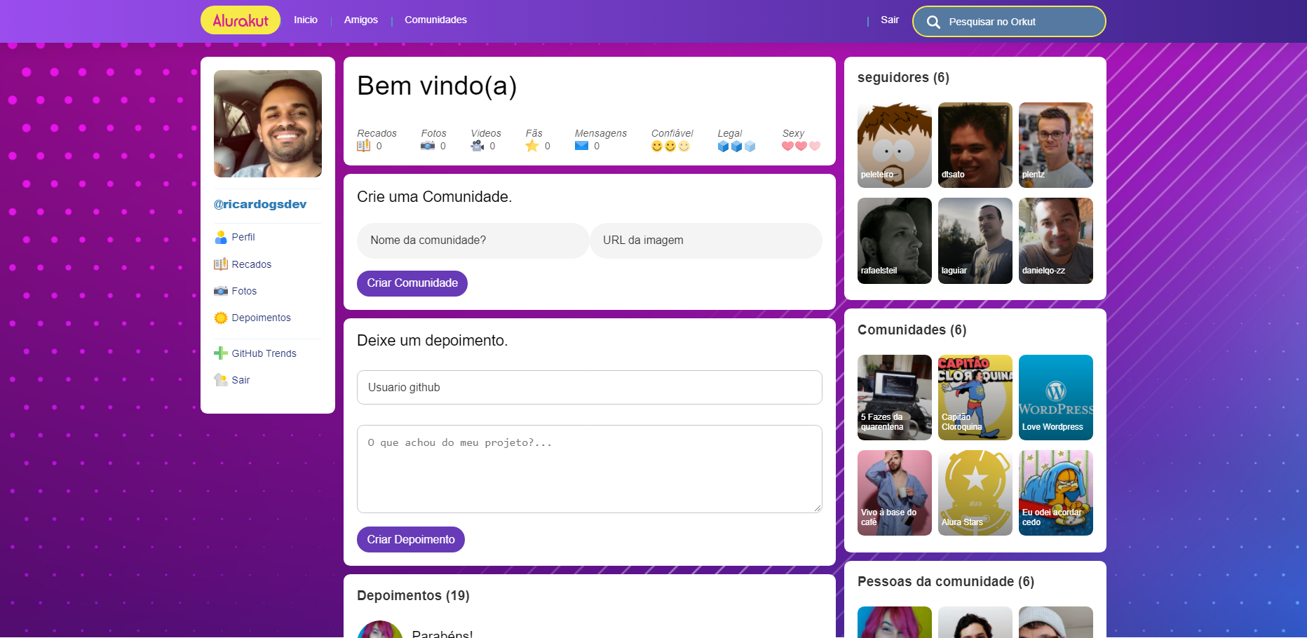 GitHub - ricardogsdev/alurakut