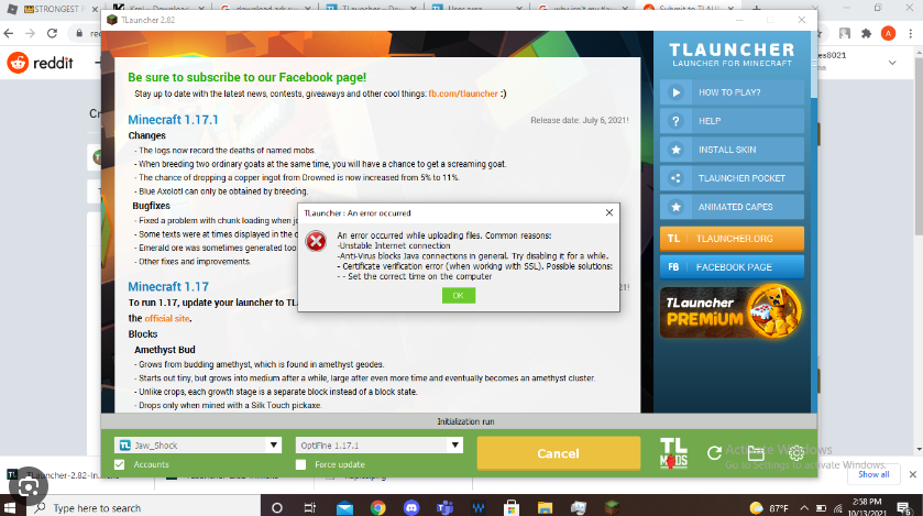 [BUG] Liquidbounce crashes after i launch minecraft · Issue #1326 ...