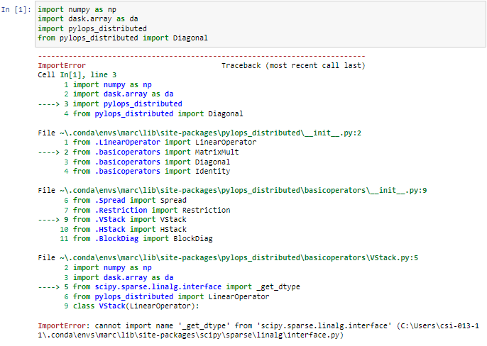 cannot import name '_get_dtype' from 'scipy.sparse.linalg.interface ...
