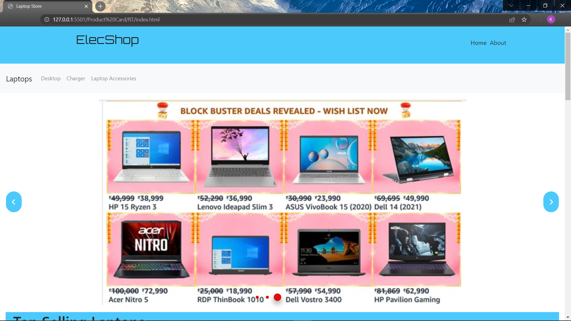 GitHub - HP7Forever/electronic-shop-website: we have created a ...