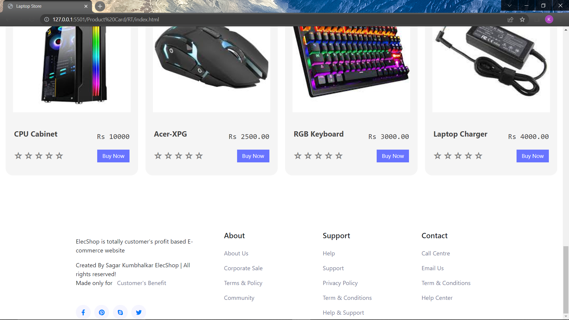 GitHub - HP7Forever/electronic-shop-website: we have created a ...
