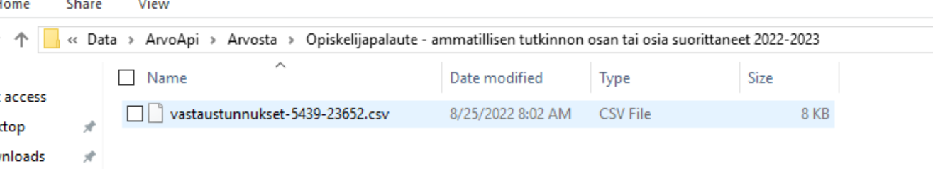 Ei hae uusia palautteita joissa 2022-2023 merkintä? · Issue #2 · PetriAsi/ArvoApi · GitHub