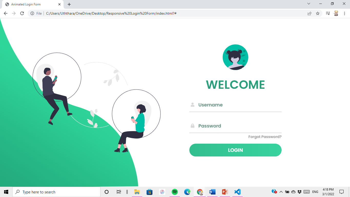 GitHub - SUththara/Responsive-Login-Form
