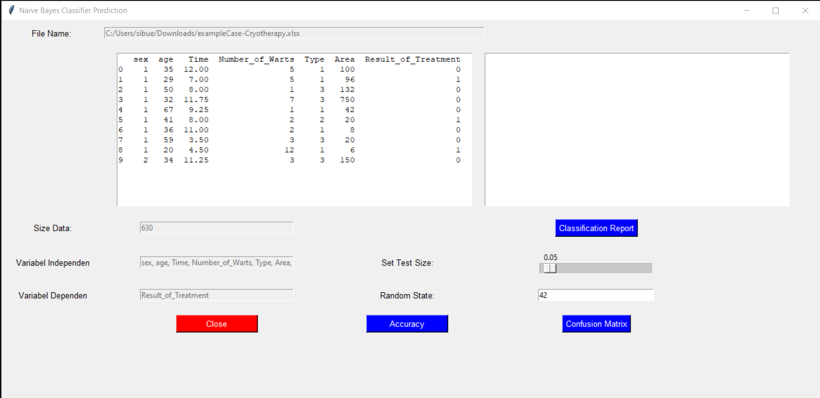 Github Ifs20004 Itdel Naive Bayes Classifier Prediction Simple Gui App That Calculate Predict