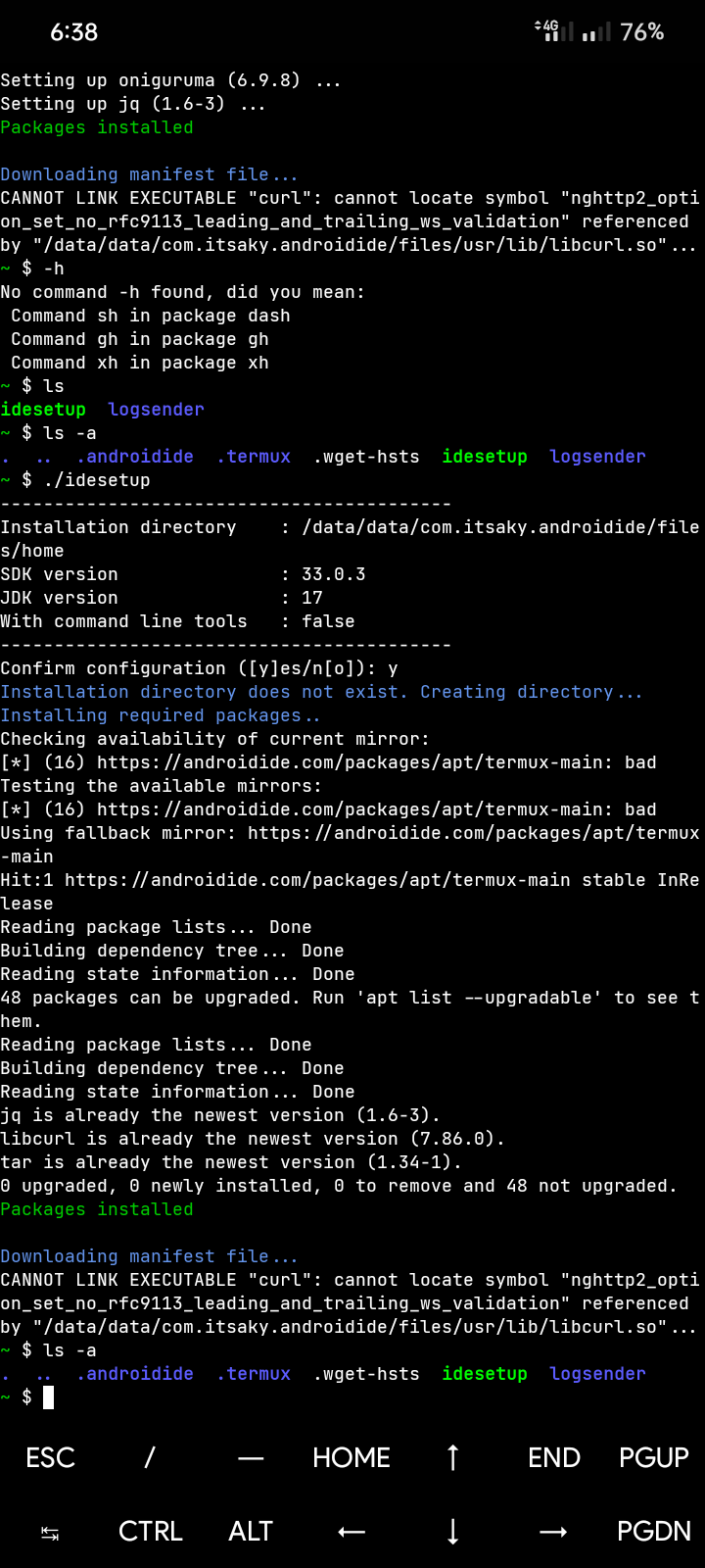 Error while Installing · Issue #5 · AndroidIDEOfficial/androidide-tools · GitHub
