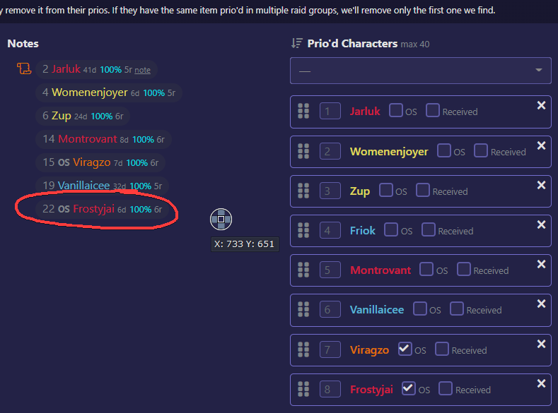 Multiple tier tokens on wishlist (for Offspec etc) do not show up on prio page · Issue #293 ...