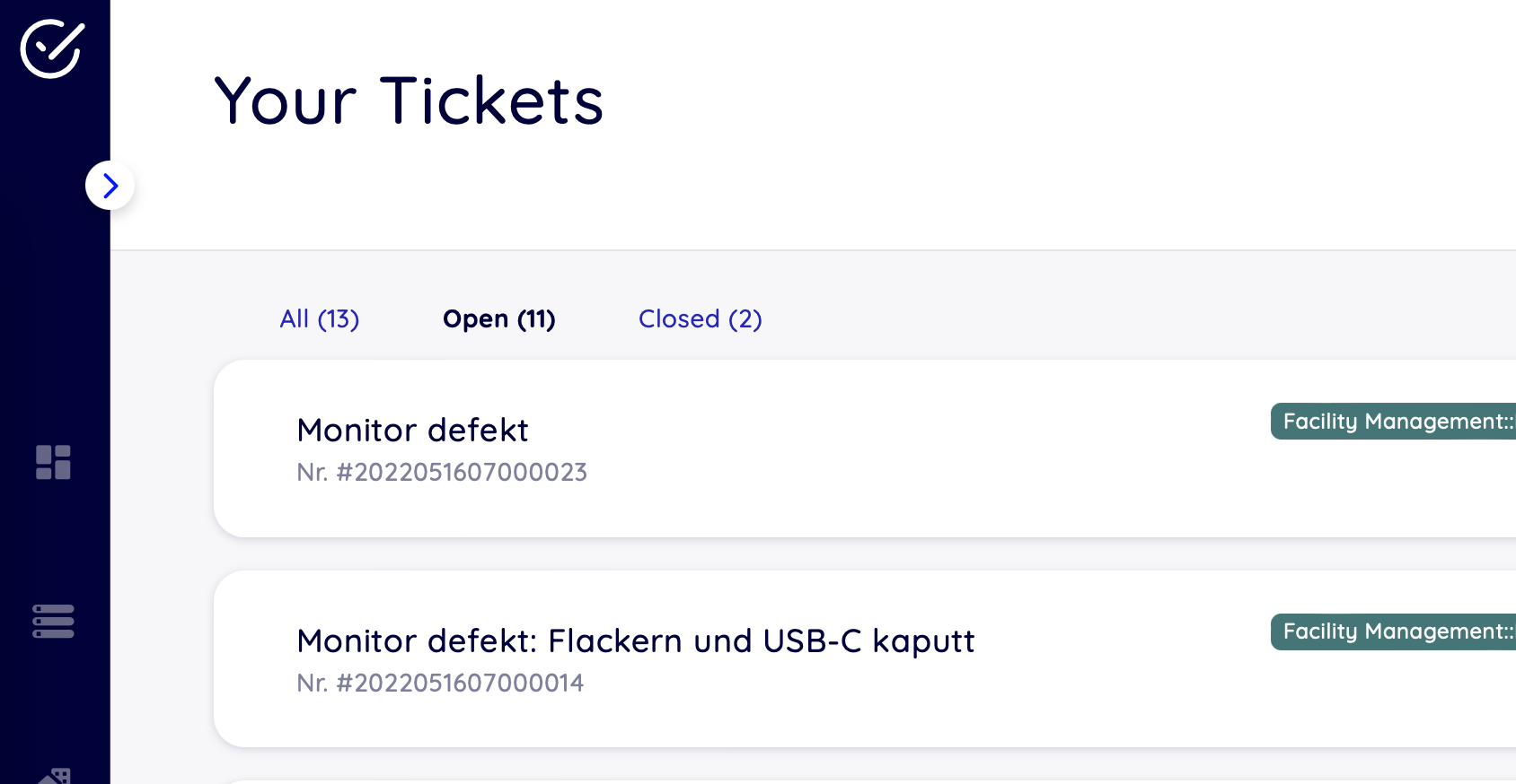 Ticket hook "Nr." instead of "No." in English (US) TileTicketList and CustomerTicketOverview ...