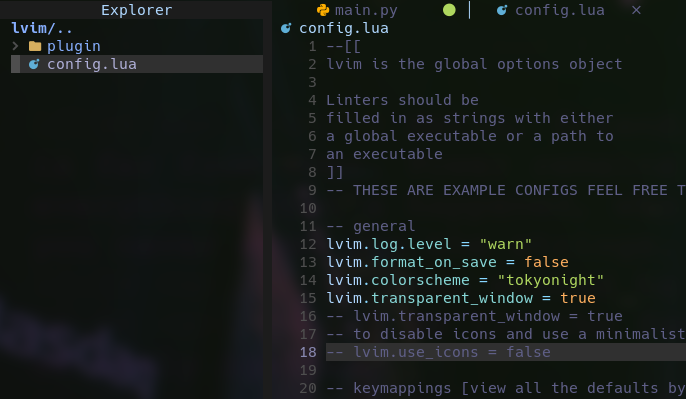 lvimtree loses transparency when focus changes · Issue #3182 · LunarVim/LunarVim · GitHub