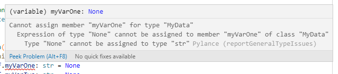 Configure Pylance to not report type hint issues where optionally "None" is returned · Issue ...