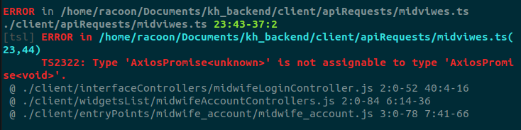 Type 'AxiosPromise ' is not assignable to any other type. · Issue #4188 · axios/axios · GitHub