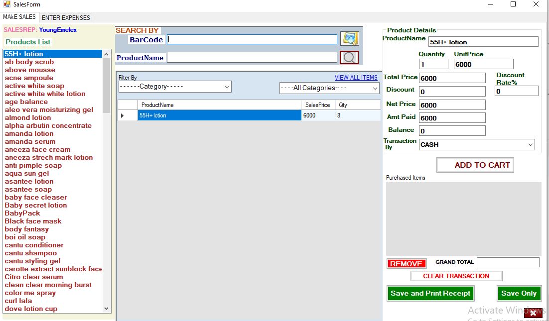 GitHub - ChiemelieChinedu/Point-Of-Sales-Software: This is a software that prints receipts on ...