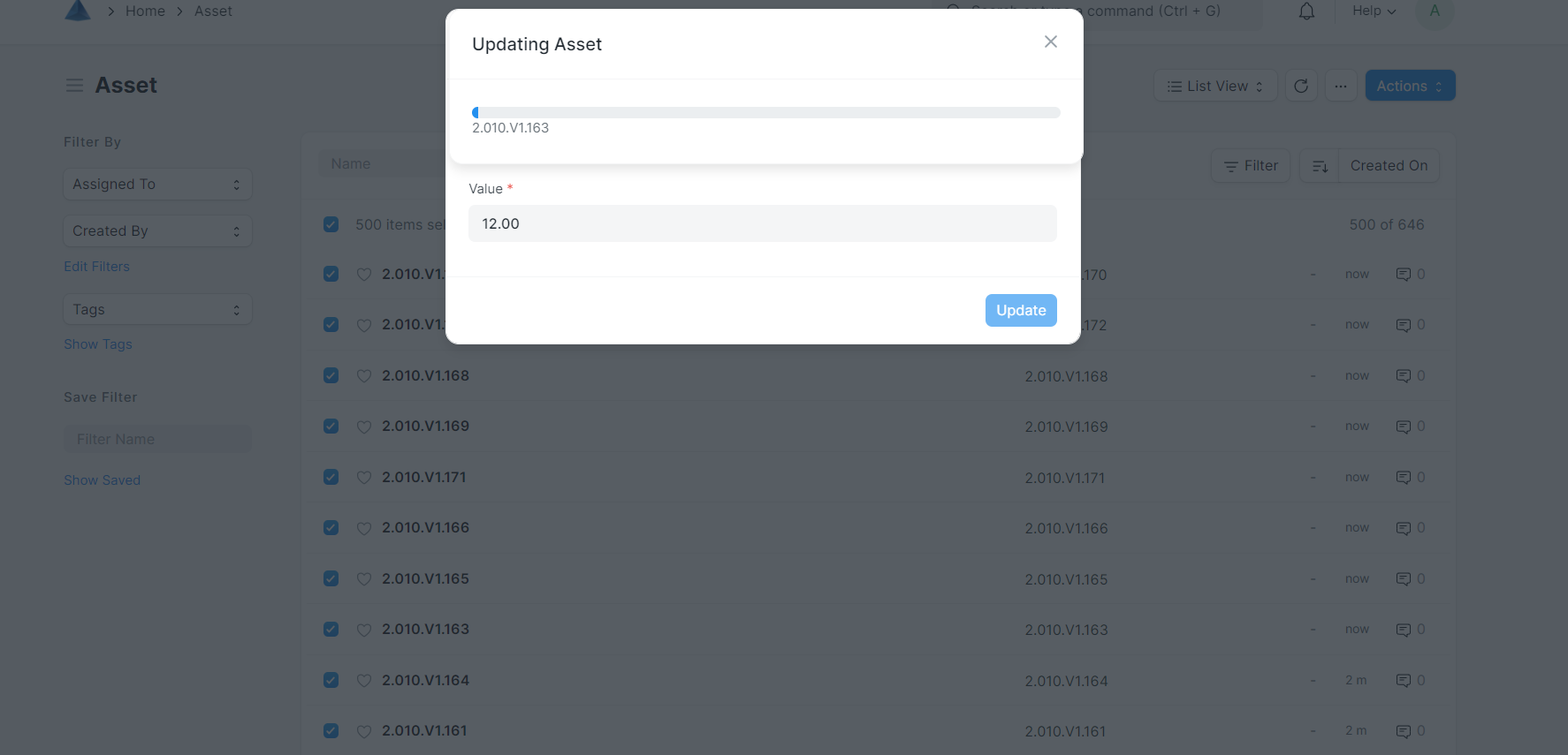 Page Become Unresponsive When Bulk Assets Assign To User · Issue 18053 · Frappefrappe · Github 