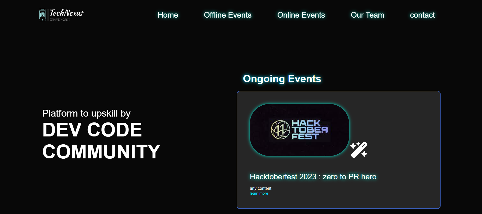 GitHub - pawarspeaks/TechNexus: 🚀 Welcome to TechNexus Events - a ...