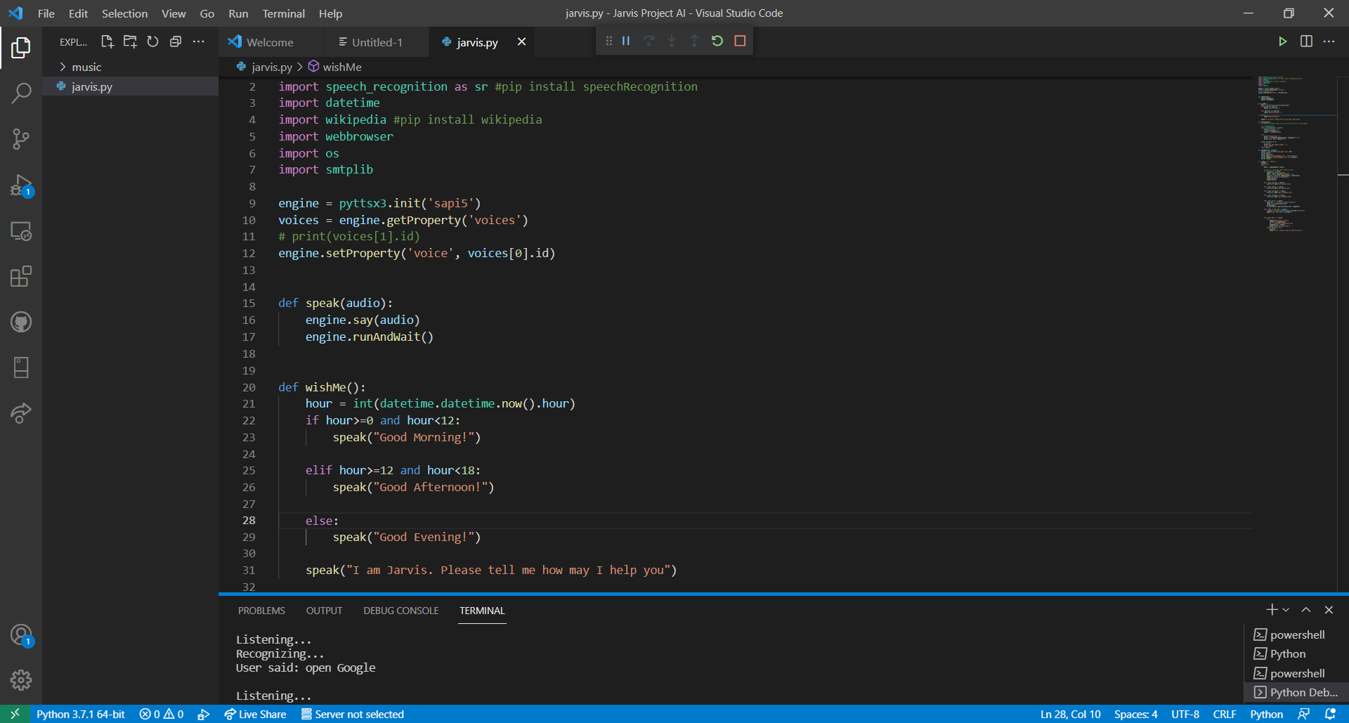 Github Sukhmanjeetkaur Iron Man Jarvis Ai Desktop Voice Assistant