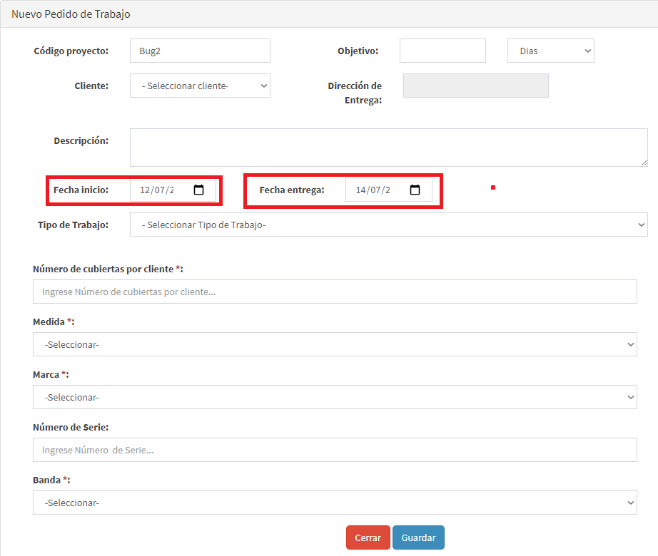 Tareas--> Pedidos de Trabajo: Fechas incorrectas · Issue #13 · Trazalog/yudi-tools-almproc · GitHub