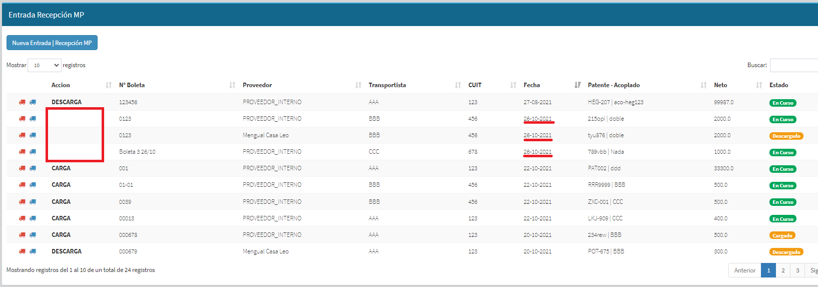 Logística-->Entrada | Recepción: Bandeja de entrada no muestra el tipo de acción · Issue #71 ...