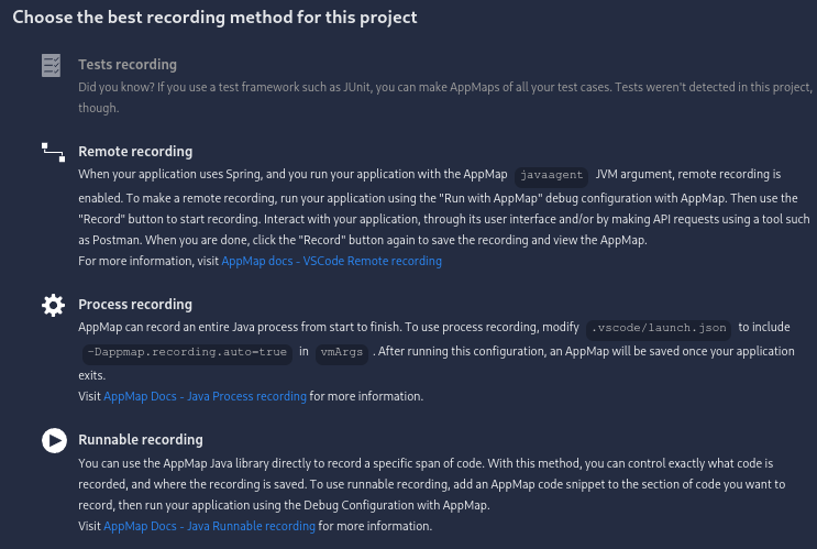 JUnit not detected in `spring-petclinic` · Issue #722 · getappmap/vscode-appland · GitHub