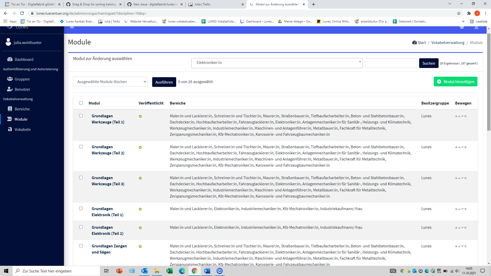 Sorting of training sets with arrows · Issue #237 · digitalfabrik/lunes-cms · GitHub