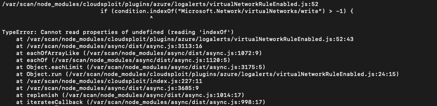 Azure virtualNetworks error · Issue #1581 · aquasecurity/cloudsploit · GitHub