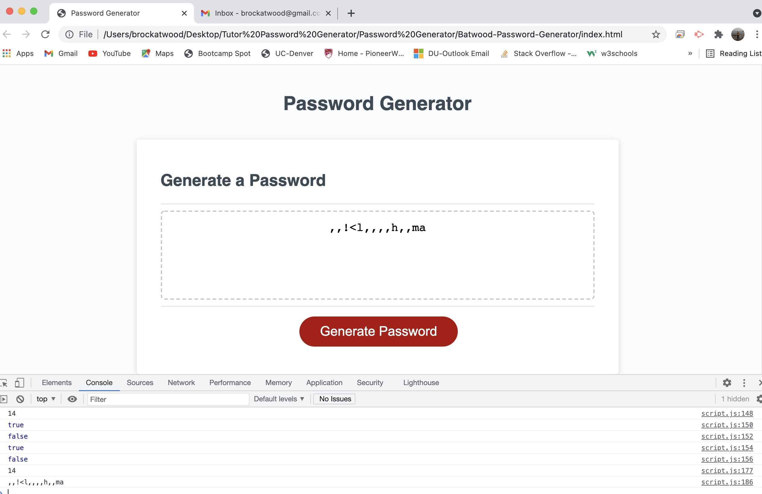 GitHub - BrockAtwood/Password-Generator: A randomly generated password ...