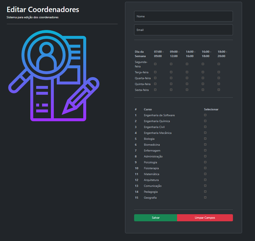 GitHub - KauaVilasBoas/cadastroDeCoordenadores: Projeto Web de cadastro de coordenadores feito ...