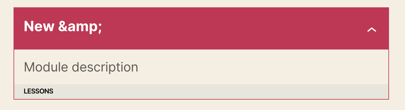 Module titles in the Course editor - ampersands · Issue #4696 · Automattic/sensei · GitHub
