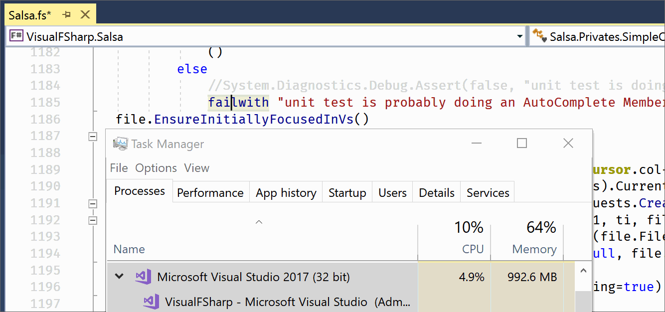 Error highlighting takes 12 seconds to update · Issue #3707 · dotnet/fsharp · GitHub