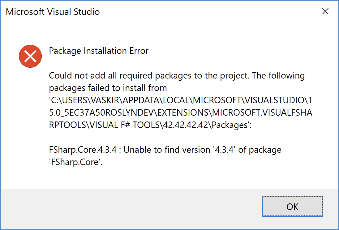 Fsharp Core 4 3 4 Is Not Found · Issue 5295 · Dotnet Fsharp · Github