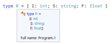 Format anonymous record type definitions the same way as normal records in tooltips · Issue ...