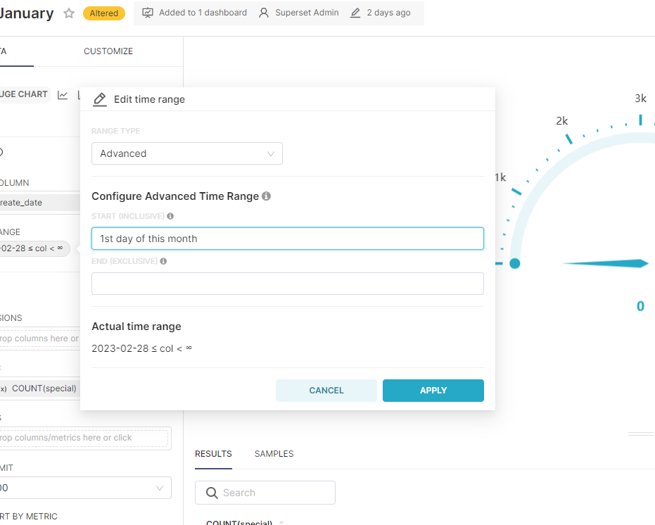 Unable to get data of Present Month in Apache Superset · Issue #22976 · apache/superset · GitHub