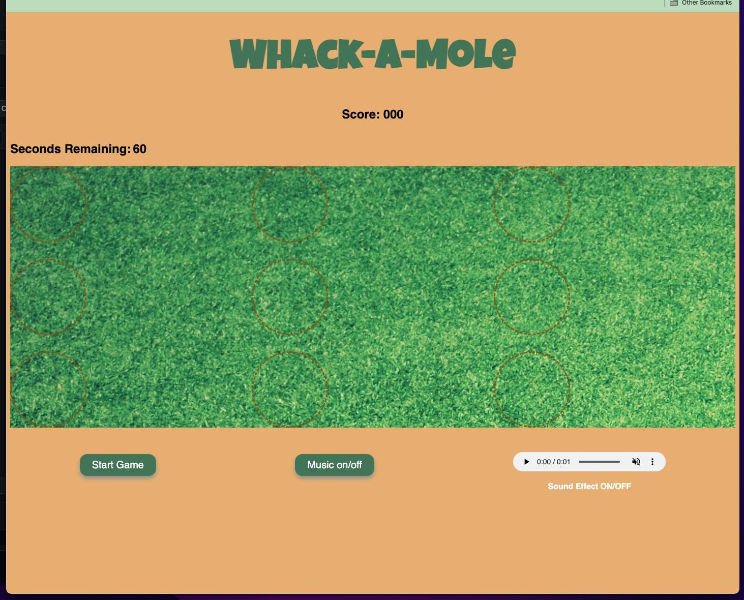 GitHub - ShannaSmith/Whack-A-Mole: game