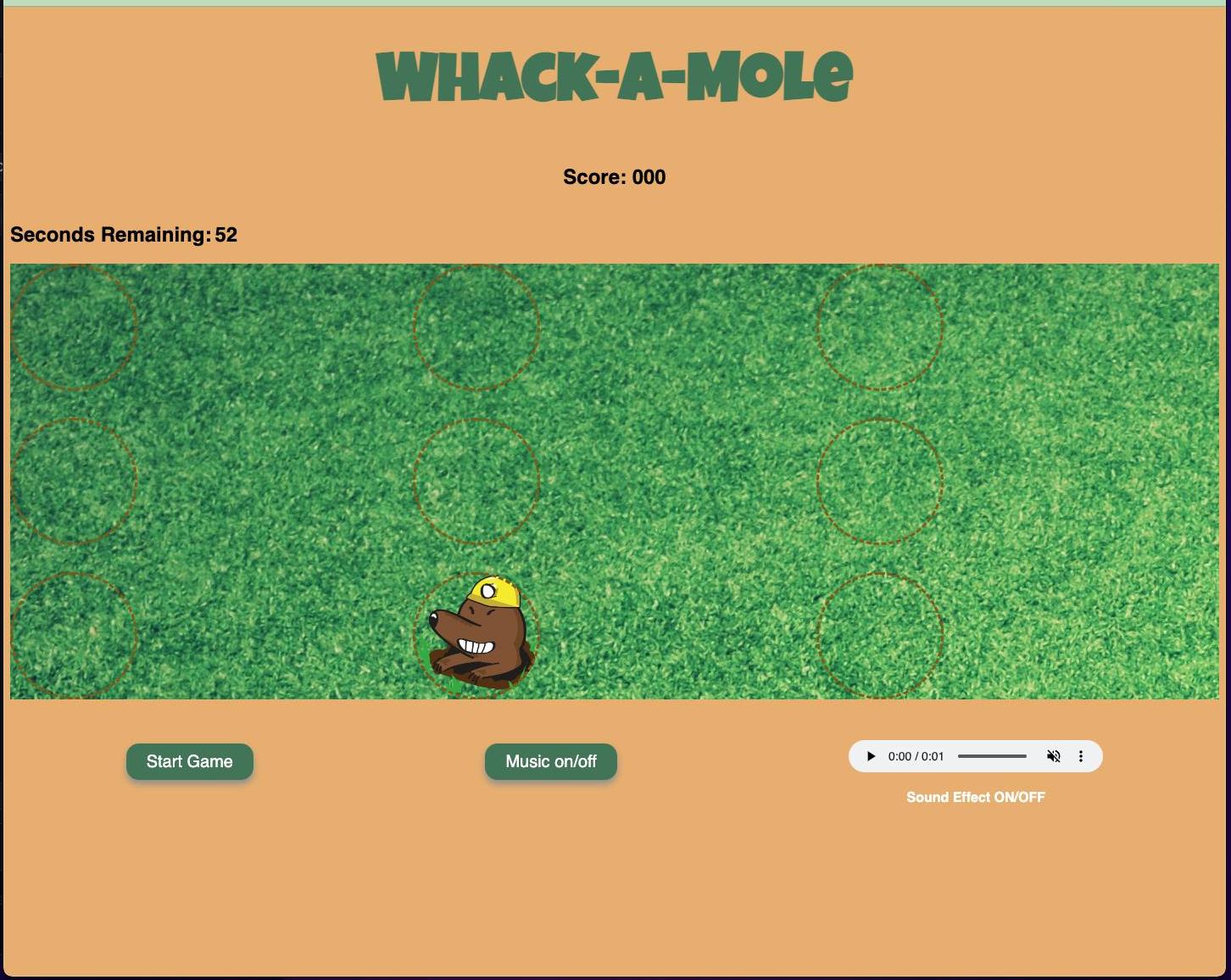 GitHub - ShannaSmith/Whack-A-Mole: game