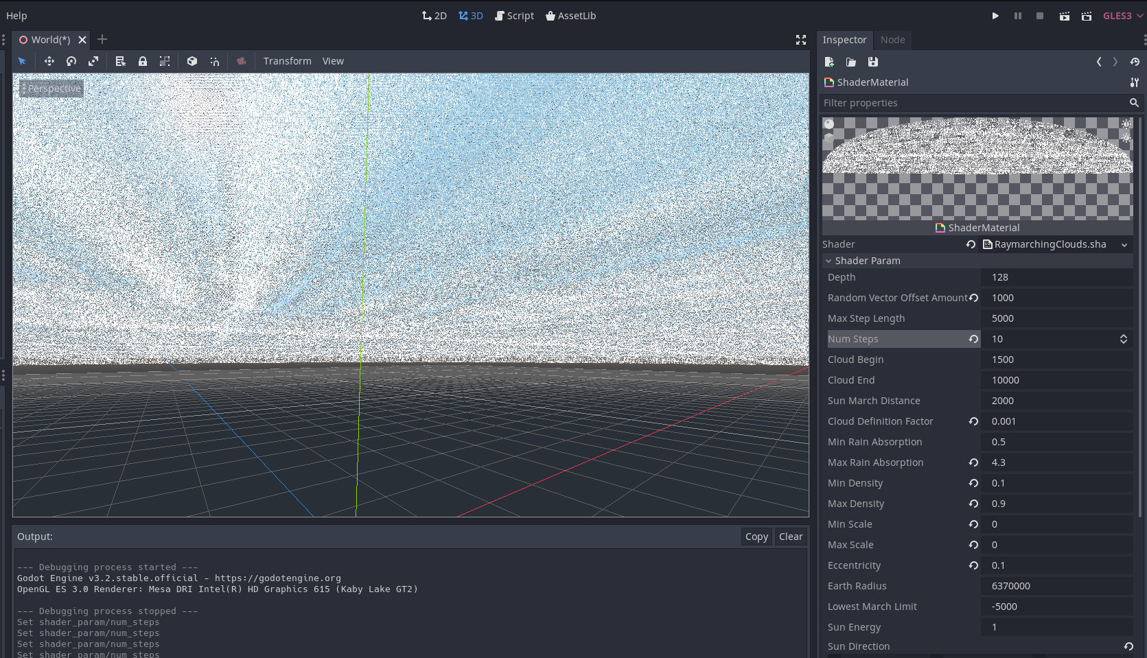 Artifacts in Godot 3.2 · Issue #8 · kb173/godot-volumetric-clouds · GitHub