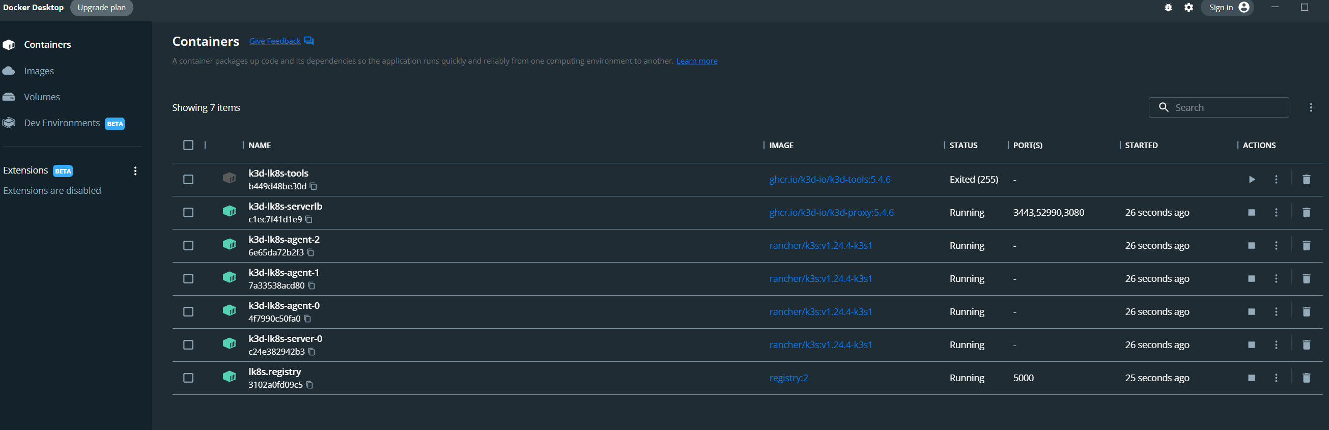 [BUG] k3d-name-tools container does not auto start · Issue #1152 · k3d-io/k3d · GitHub