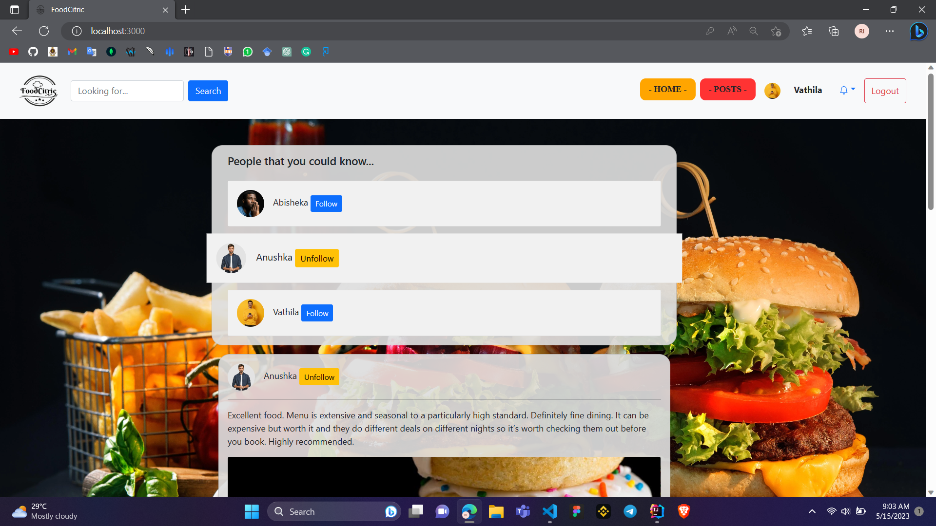 GitHub - VathilaRajapakse/Foodies: Utilizing spring-boot, react, and REST API, food review ...