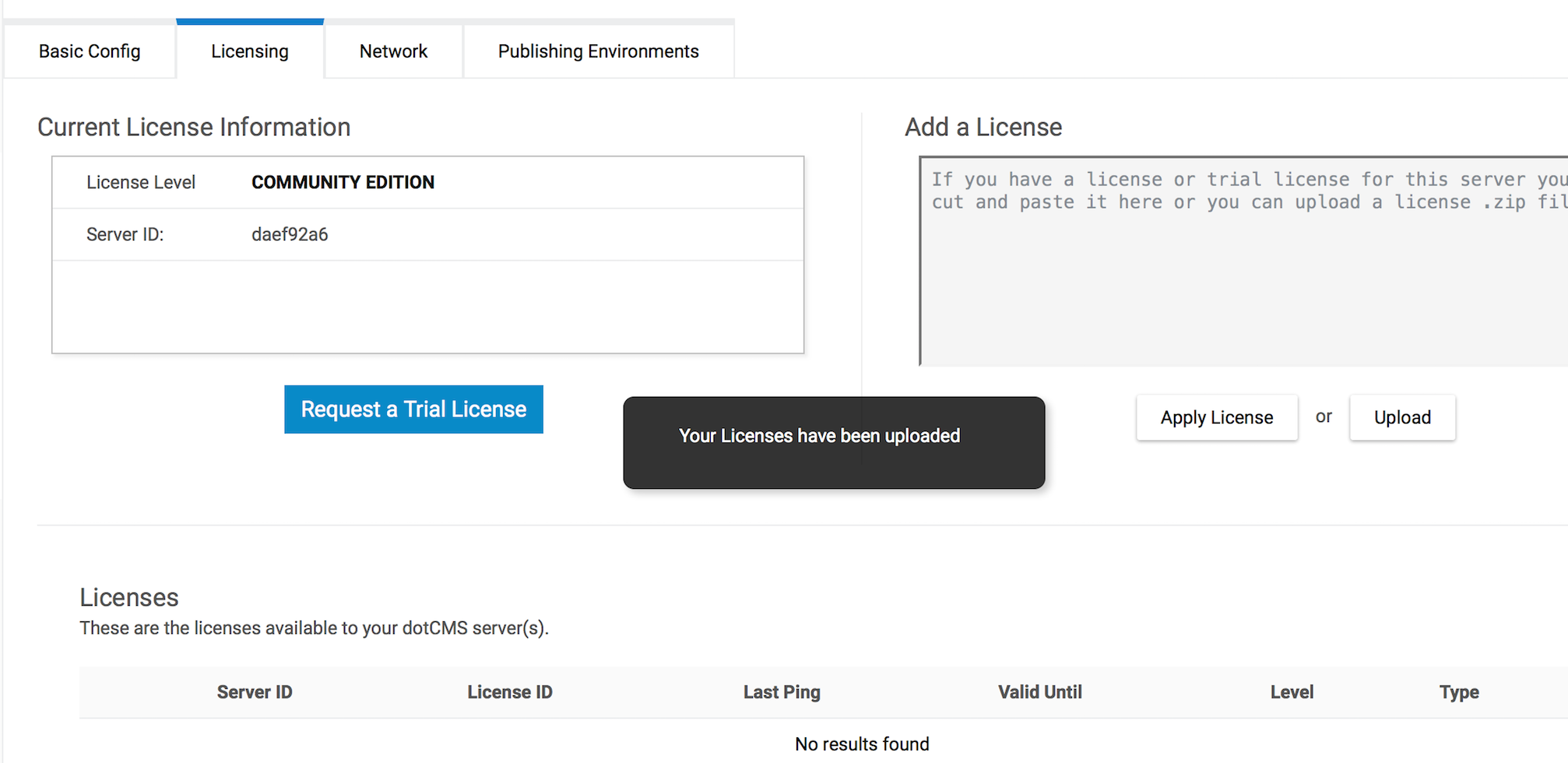 Unable to upload license pack · Issue #13018 · dotCMS/core · GitHub