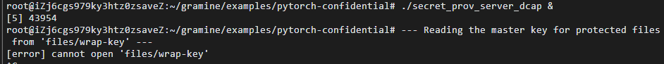 [error] cannot open 'files/wrap-key' · Issue #1004 · gramineproject/gramine · GitHub