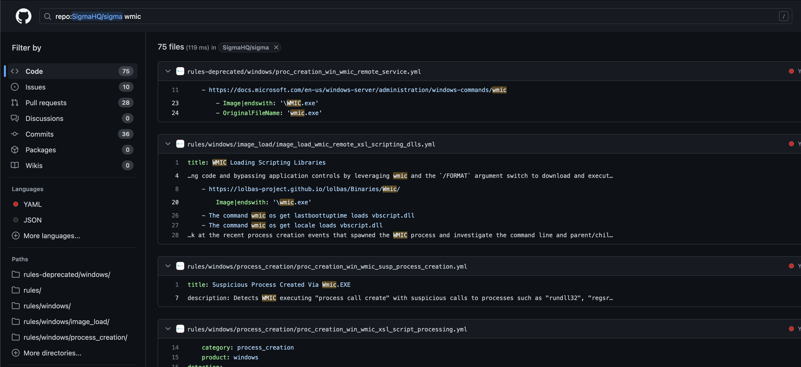 Search Functionality Broken · Issue #4137 · SigmaHQ/sigma · GitHub