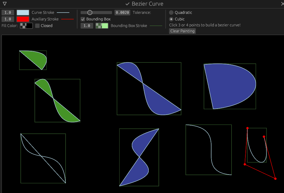 Bézier Curve Support as a new Plot item · Issue #1120 · emilk/egui · GitHub