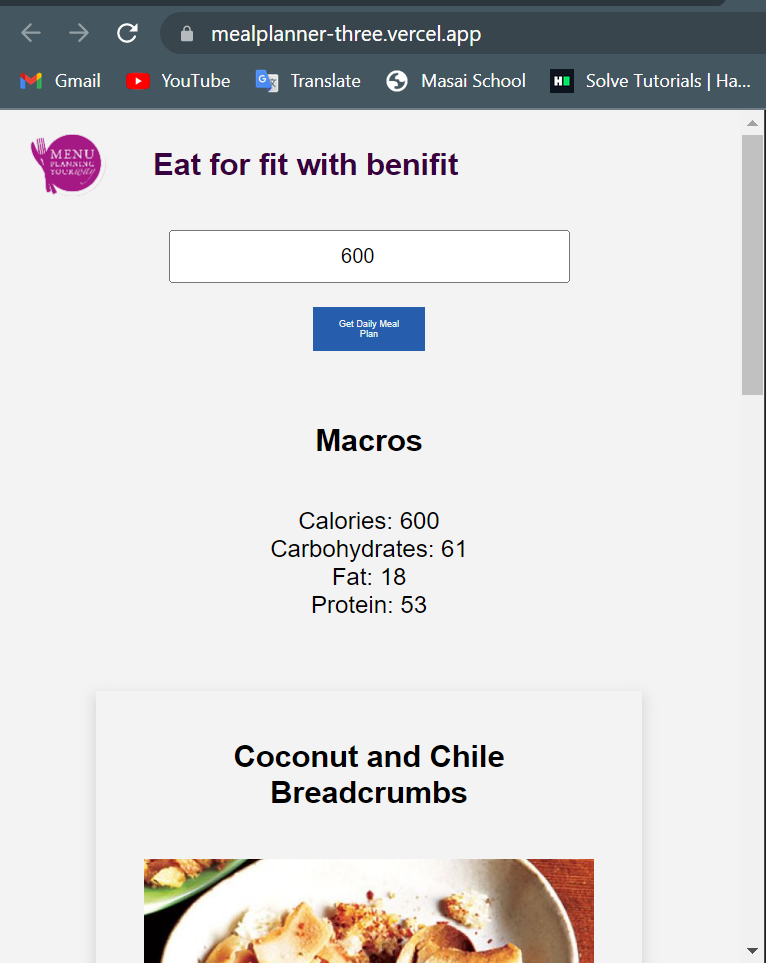GitHub - salavisushant/mealplanner: The realtime meal planner using ...