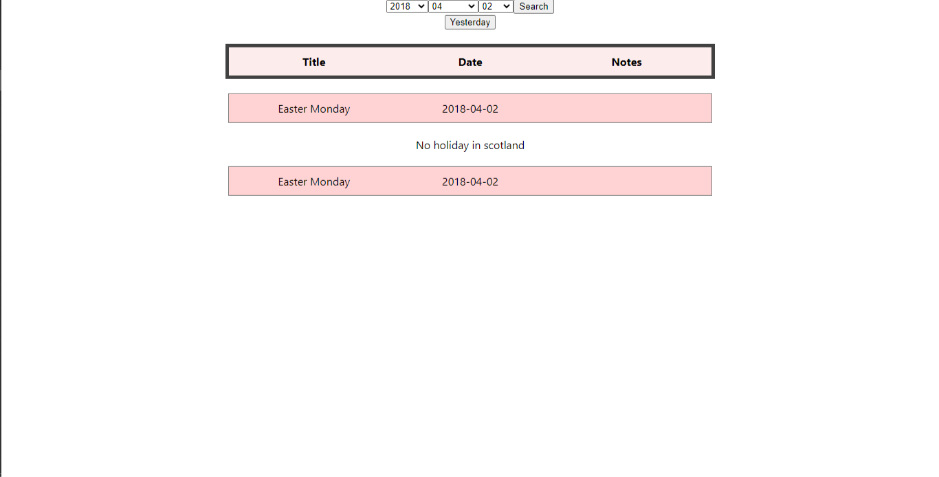 GitHub - fitrahul/Tribe-Holidays: This is simple app where user can check the bank holiday in ...