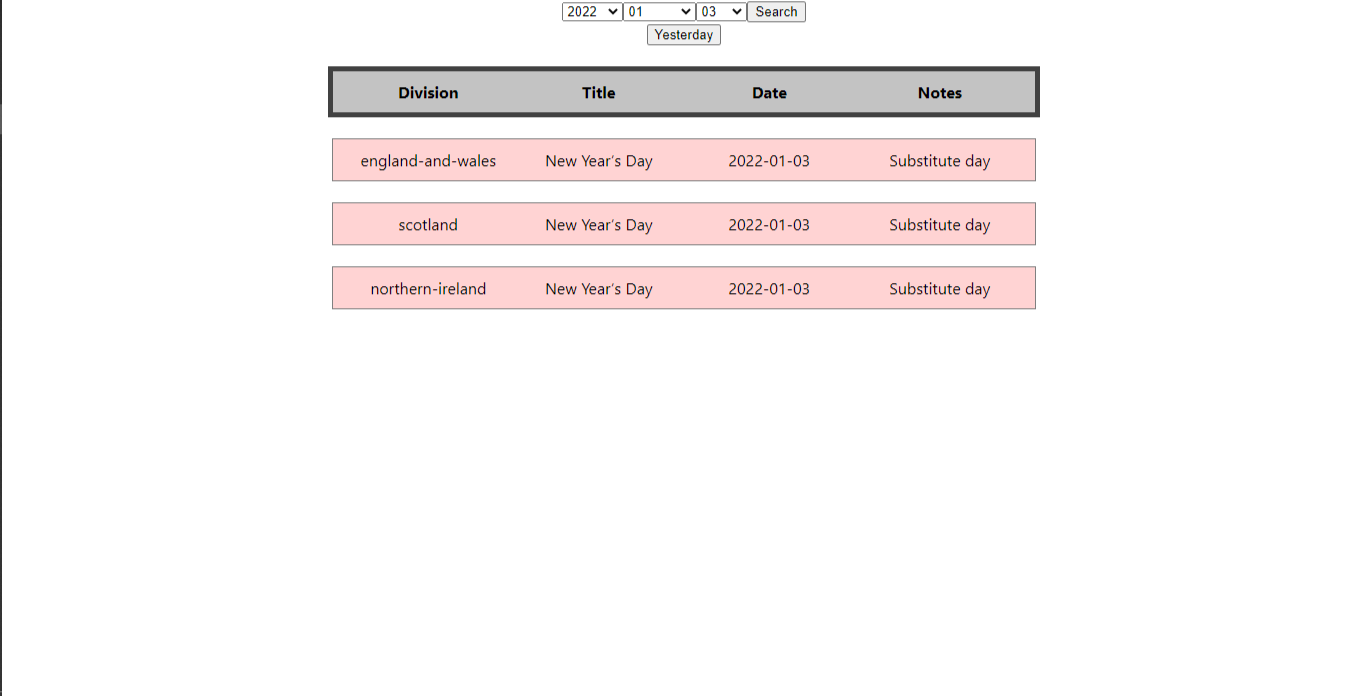 GitHub - fitrahul/Tribe-Holidays: This is simple app where user can check the bank holiday in ...