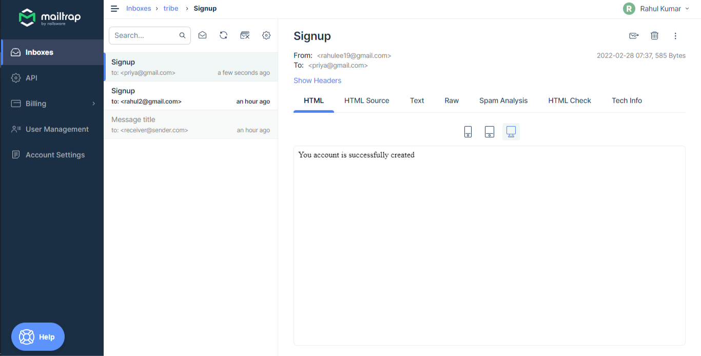GitHub - fitrahul/Tribe-mail: This is simple server where user can ...